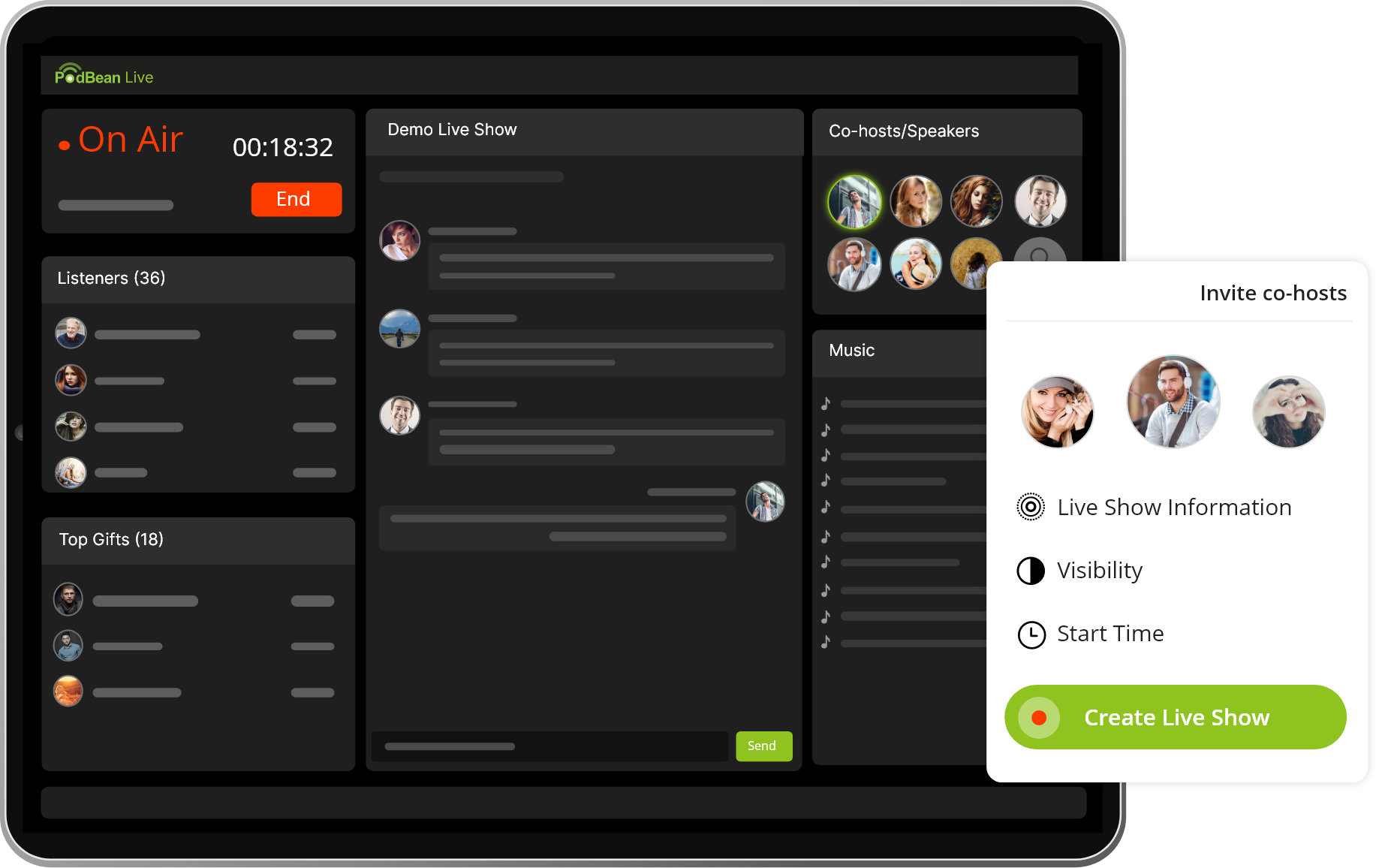 Livestreaming & Live Podcast Shows | Podbean